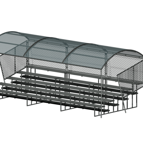 Gradas Techadas 5 Asientos y 4 Descansa Pies (MUD-116) - Productos Jumbo